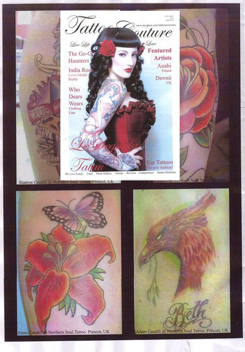 Tattoos By Adam in Tattoo Couture Jun 2010 – Northern Soul Tattoo ...