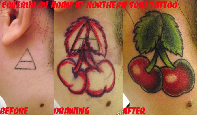 cherry cover up – Northern Soul Tattoo, Liverpool